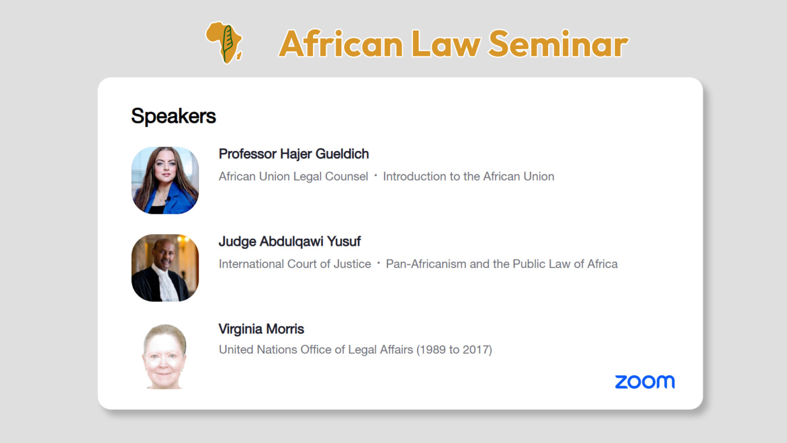 African Law Seminar - The African Institute of International Law